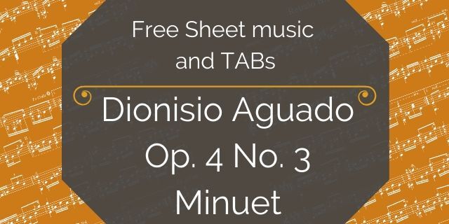 [Free Guitar Sheet Music] Dionisio Aguado - Lesson No. 03